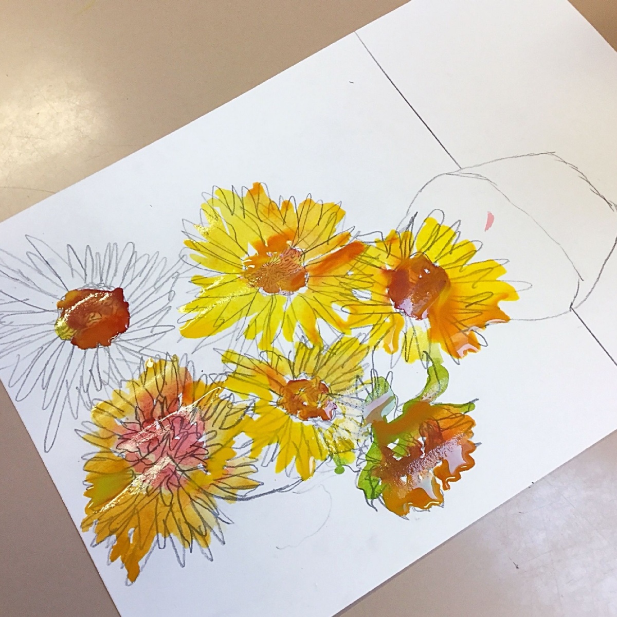 Willingham Primary School - Year 3 & 4: Van Gogh Sunflowers